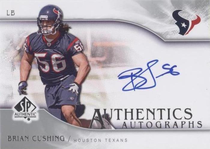 2009 SP Authentic - Authentics Autographs Brian Cushing #SP-BC (AU, RC ...