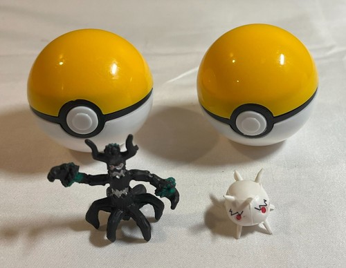 Nintendo Pokemon - 2 Yellow Pokeballs with Figures | eBay