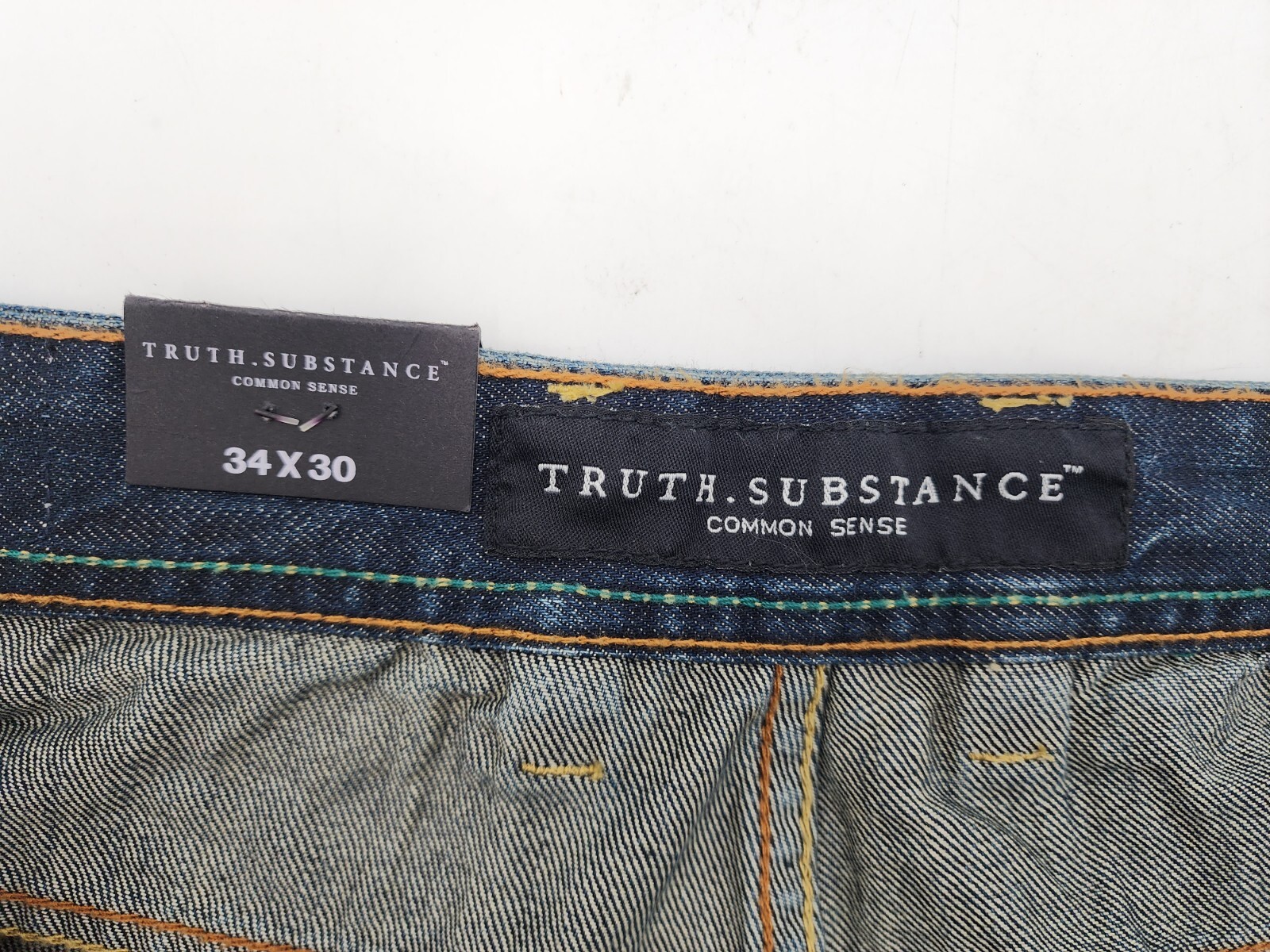 NWT Truth Justice Common Sense Distressed Straight Leg 34x30 Mens Jeans ...