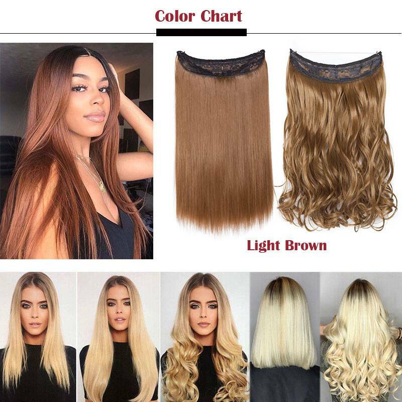 Thick Secret Wire Band as Human Hair Extensions Hidden Invisible One ...