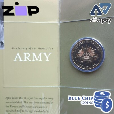 2001 UNC Specimen $1 Centenary of the Australian Army Coin Only | eBay ...