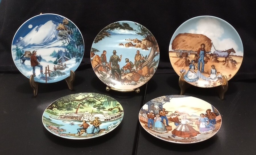 Vintage Avon American Portraits Mini Plates Collection of 5, 1985 | eBay