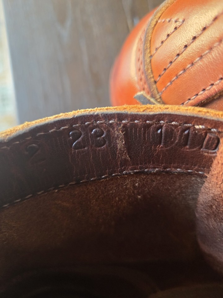 Nicks Robert 6" Celastic Toe, Buck Brown Double Stuffed 11D, 55 Last | eBay