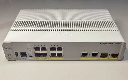Cisco Catalyst 2960-CX 8-Port PoE+ GbE & 2-Port DP Switch WS-C2960CX ...