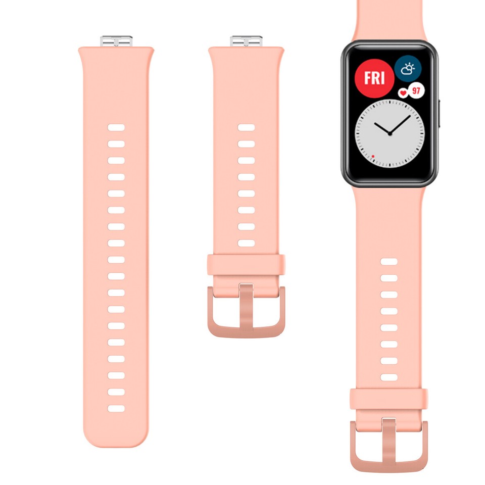 Replacement Band Sport Silicone Strap for Huawei Watch Fit Smartwatch ...