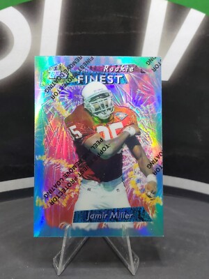 1995 Topps Finest Football Refractor Jamir Miller Rookie #302 | eBay