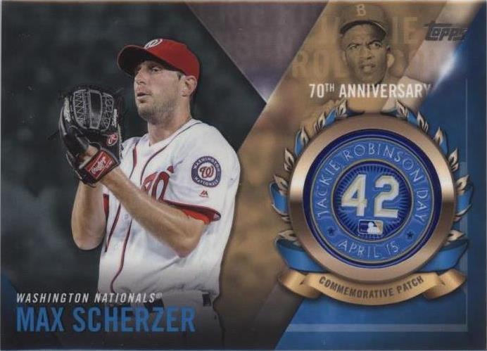 2017 Topps - Jackie Robinson Day Commemorative Patch Max Scherzer #JRPC ...