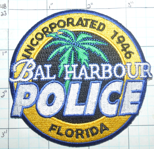 FLORIDA, BAL HARBOUR POLICE DEPT PATCH | eBay