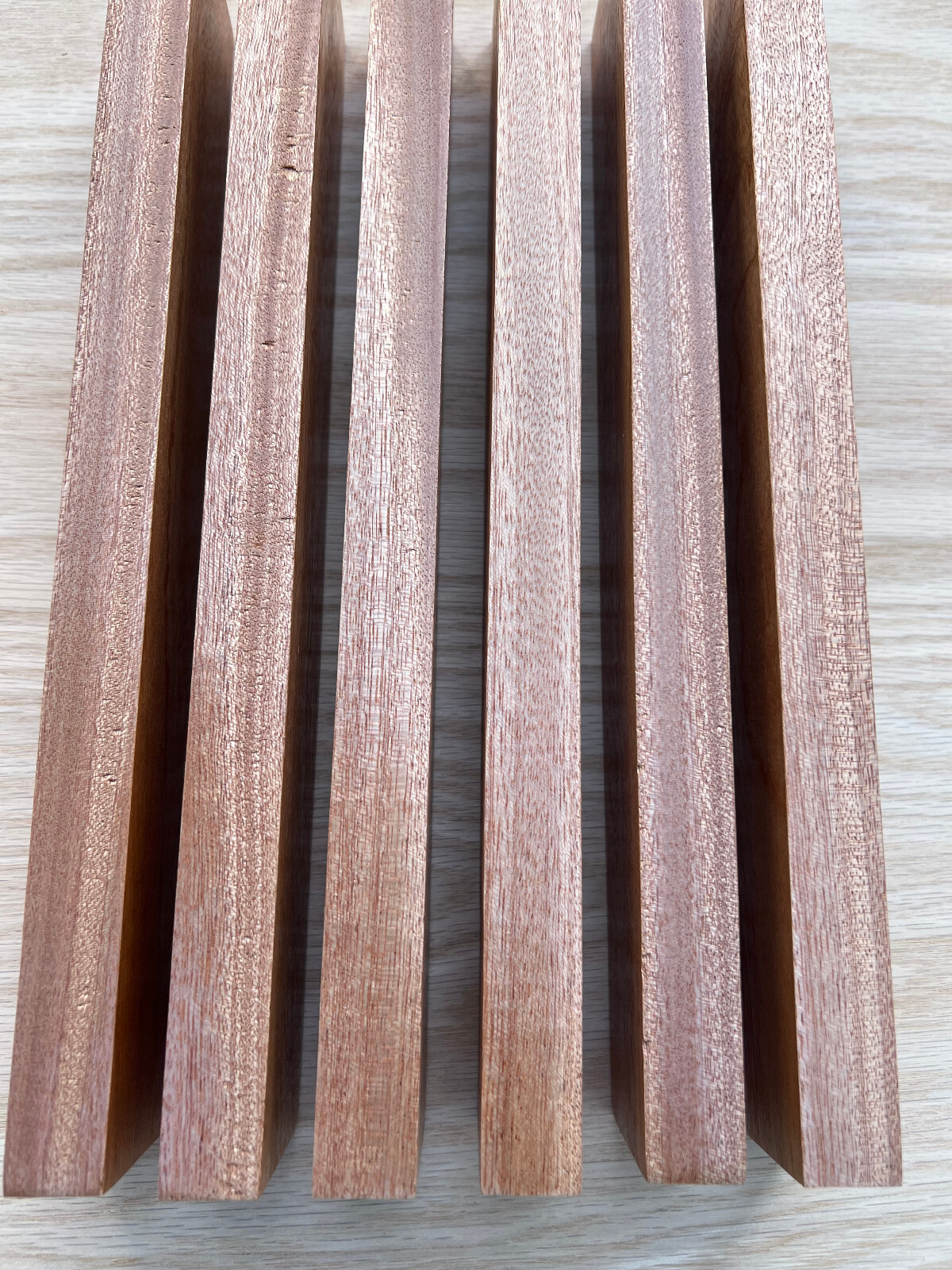 Solid Sapele Slats Wall Decoration Slatted Fence Panel Cladding 1.5m ...