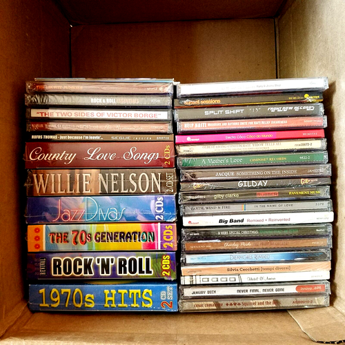 Music CD Lot 32 New Sealed Audio CDs (No Duplicates) Bulk Free Shipping ...
