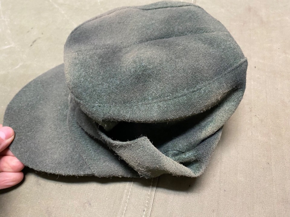WWII GERMAN WAFFEN HEER ARMY M1943 WOOL COMBAT FIELD CAP-MEDIUM AGED ...