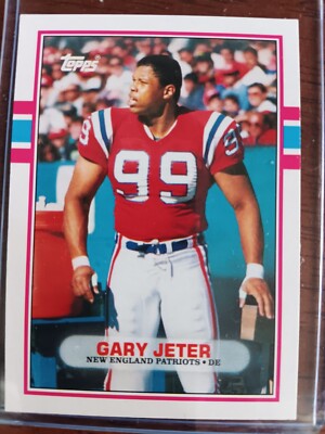 GARY JETER NEW ENGLAND PATRIOTS 1989 TOPPS FOOTBALL, CARD# 17T | eBay