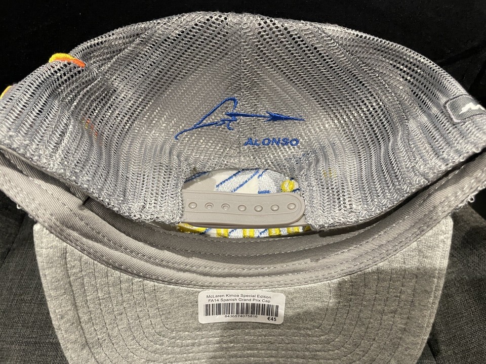 Fernando Alonso Kimoa McLaren F1 Spanish Grand Prix Trucker Hat *Very ...