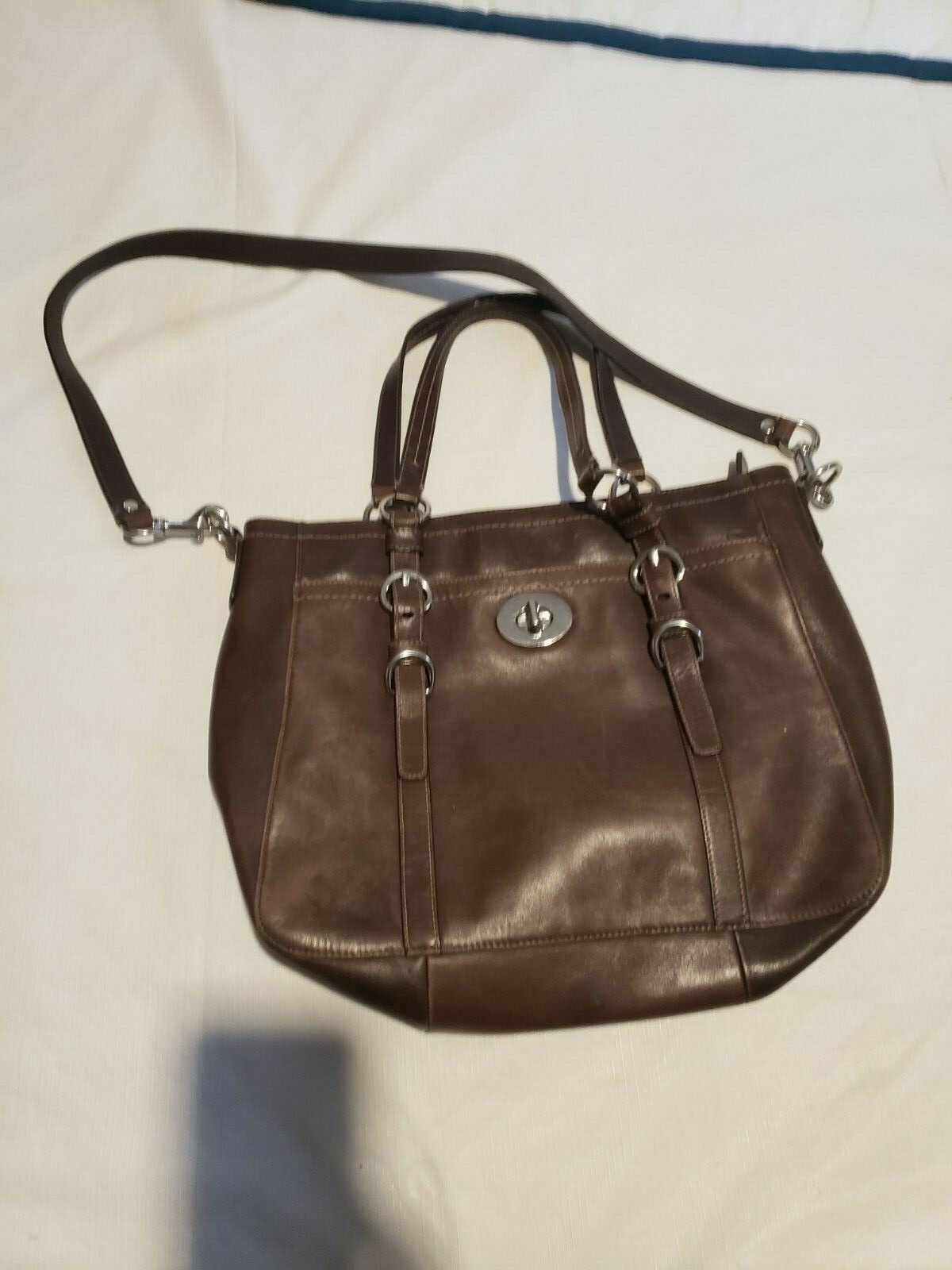Coach genuine soft leather 2 way Chelsea Tote Satchel… - Gem
