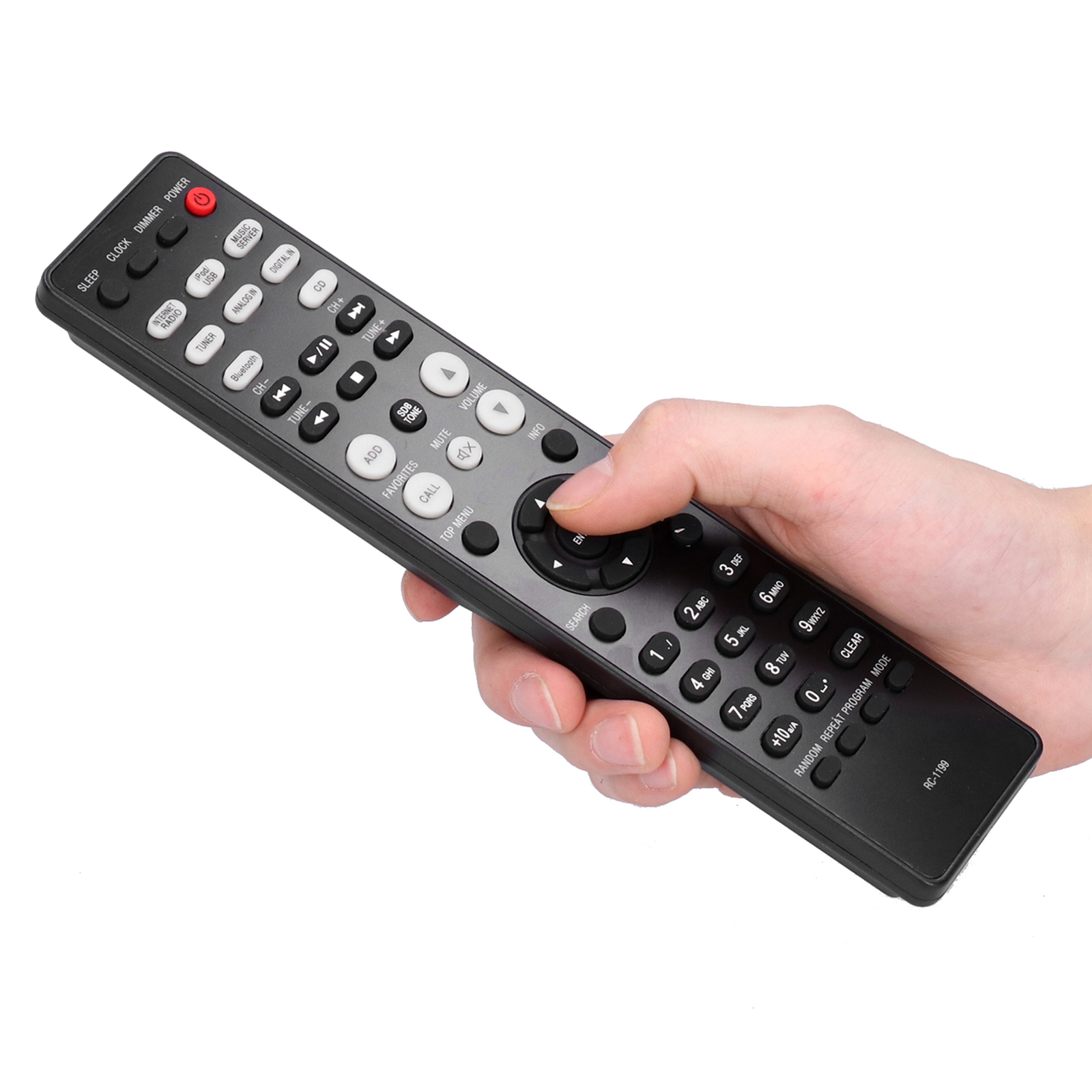 Television Remote Control Replacement Easy Grip Compact Shape For ...