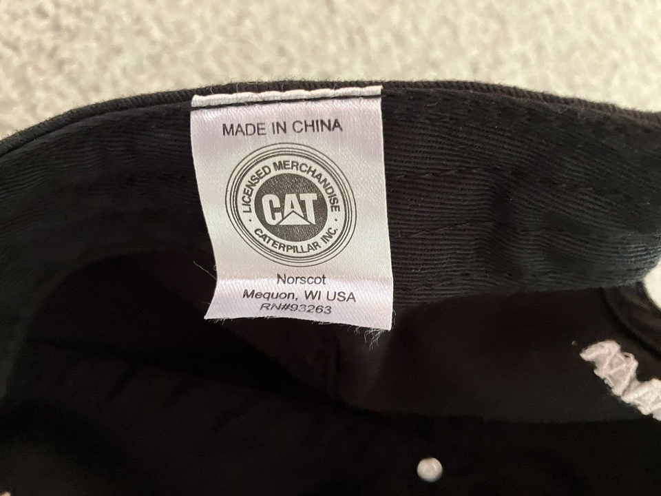 CATERPILLAR FABCO/CAT Baseball Hat Cap Men's Adjustable Black ...