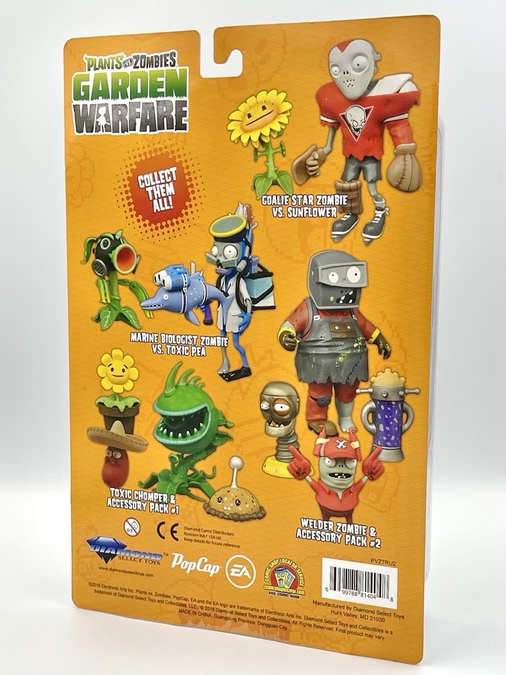 Diamond Select PLANTS VS ZOMBIES Garden Warfare GOALIE STAR SUNFLOWER ...