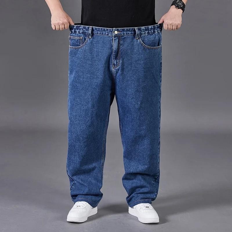 Big Size Jeans Men Good Quality Large Size Jumbo Long Loose Pants Plus ...