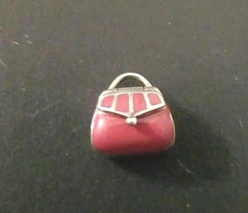 Chamilia Sterling Silver Enameled Berry Colored Purse Charm | eBay