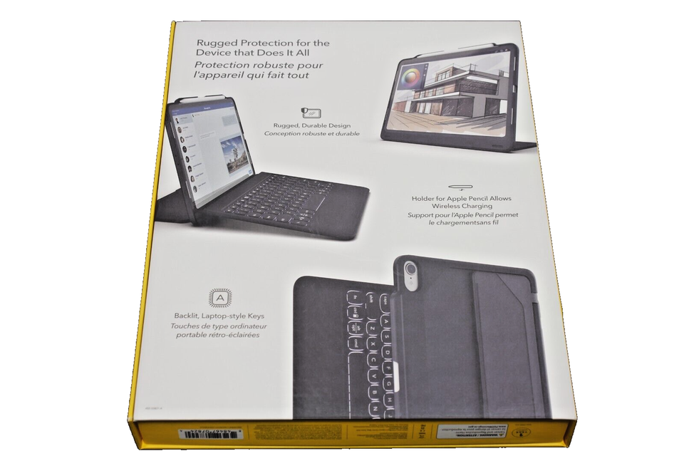 NEW ZAGG - Rugged Book Go Keyboard Folio Case for Apple iPad Pro 11 ...