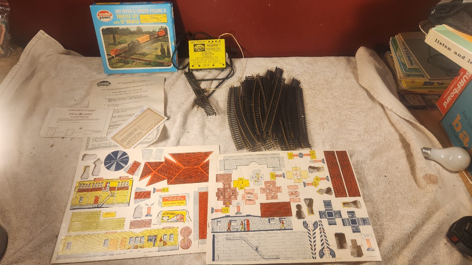 Vintage Model Power model Train set model 1050 With Extras | eBay