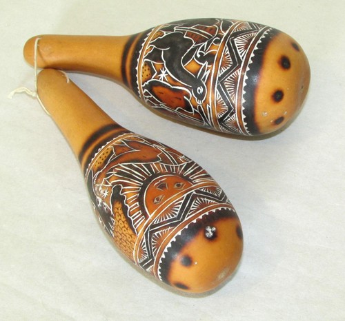 Peruvian Gourd Maracas, Pair | eBay