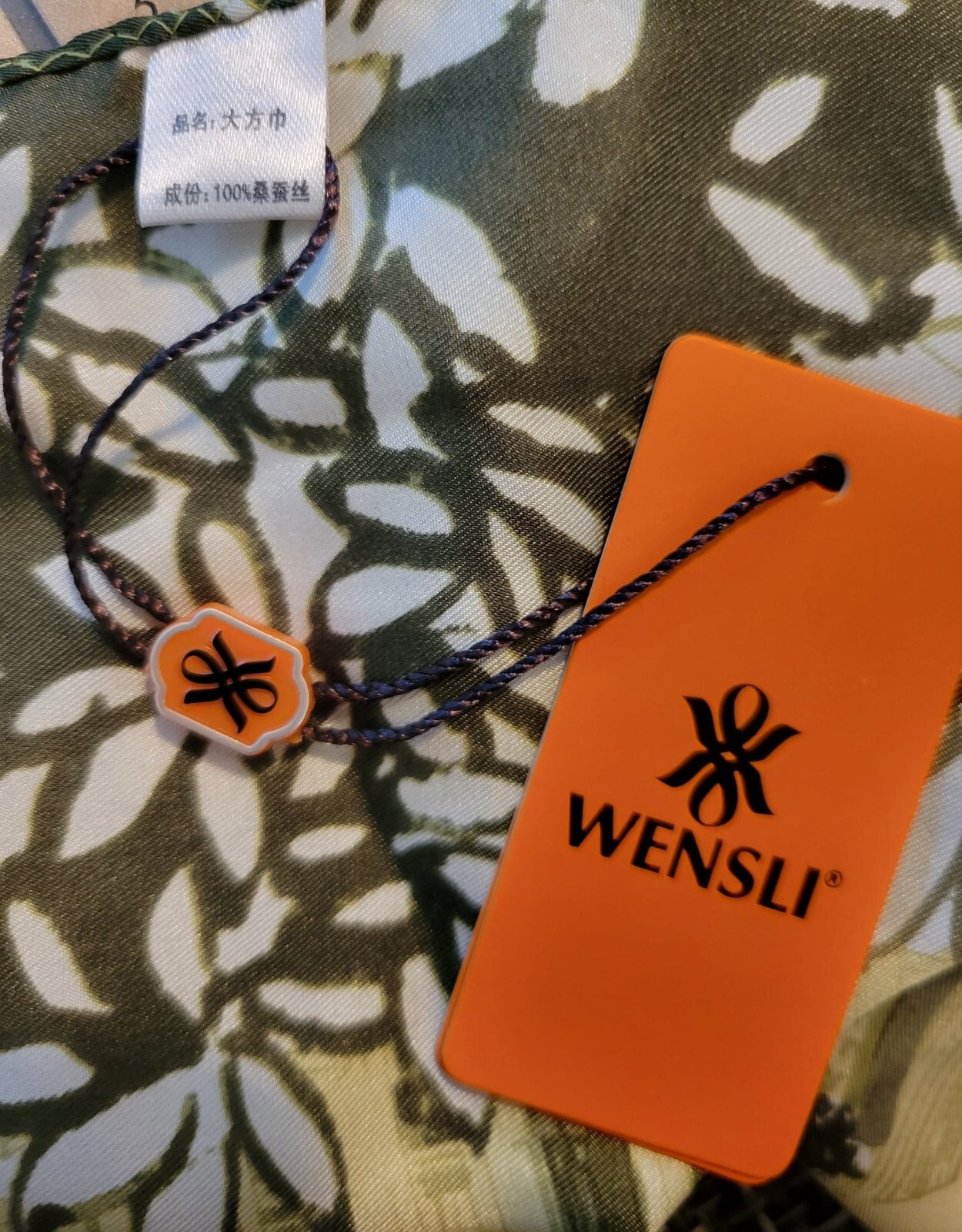 NWT WENSLI 35" SQUARE Silk Scarf Chinese | eBay