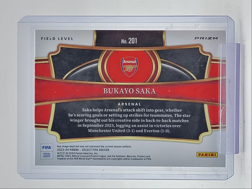 BUKAYO SAKA 2023 SELECT FIFA SOCCER FIELD LEVEL MULTI COLOR Q2723 | eBay