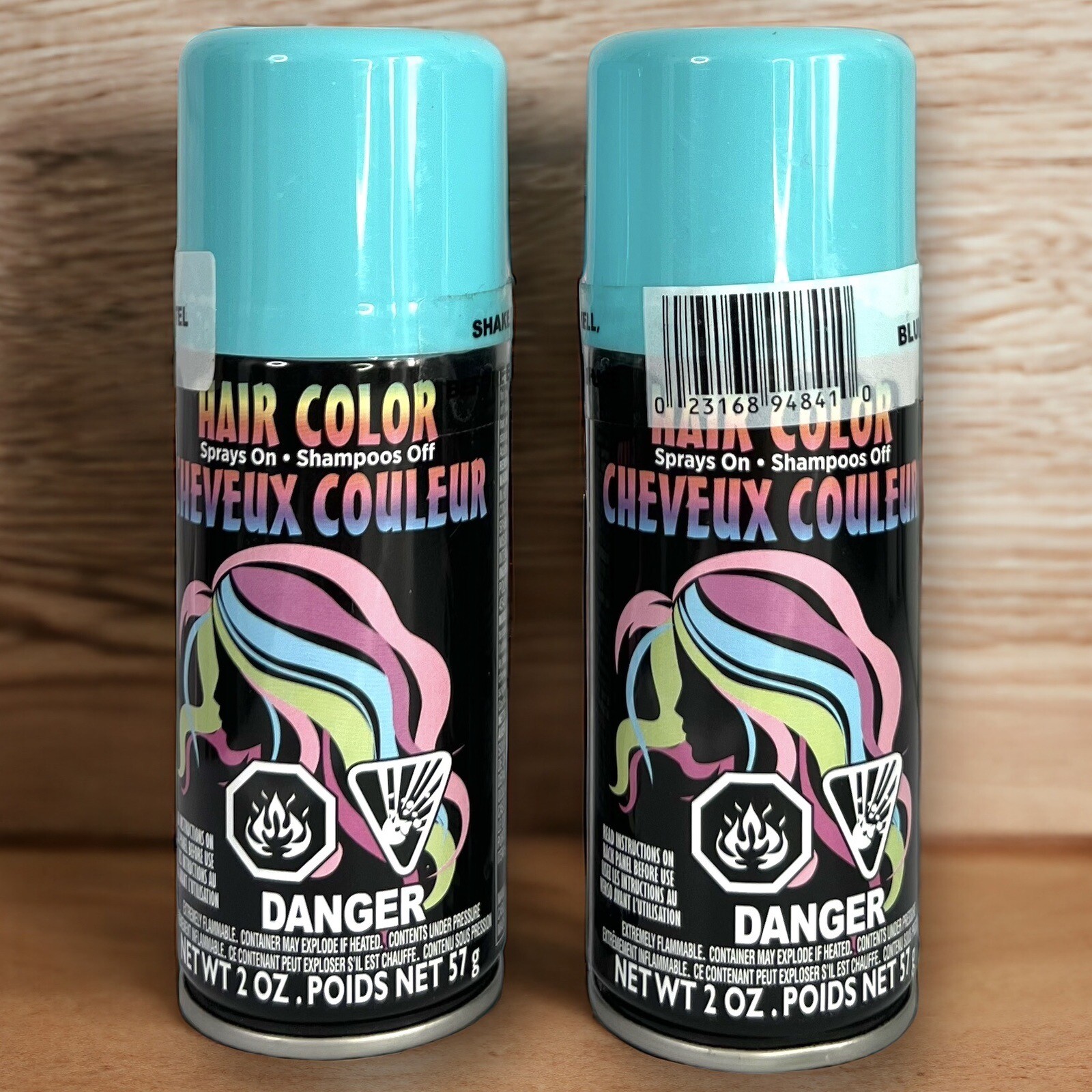 Fun World Temporary Blue Hair Color Spray In Shampoo Out Costume ...