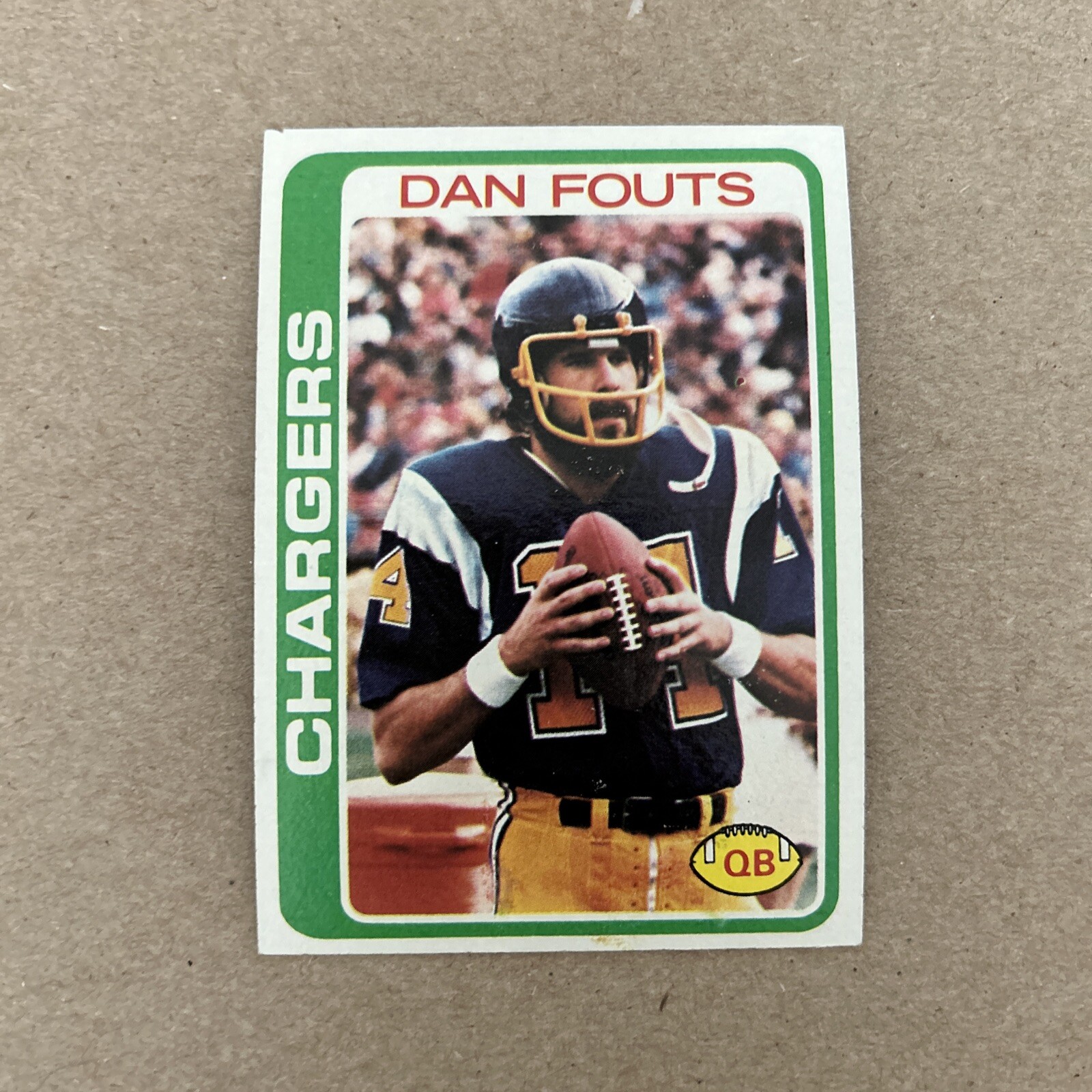 1978 Topps Football Dan Fouts Los Angeles Chargers Card #499 | eBay