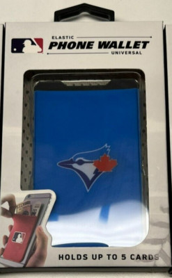 Toronto Blue Jays Cell Phone Wallet Elastic Universal with 3M Adhesive ...