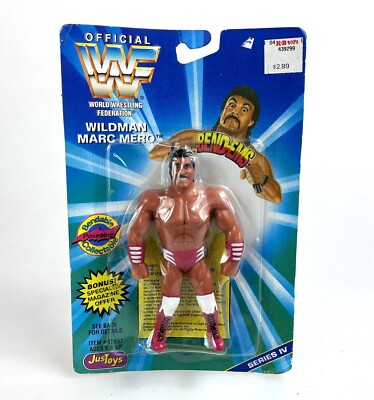 Wildman Marc Mero Vintage WWF Bend Ems Series 4 Figure New 1996 JusToys ...