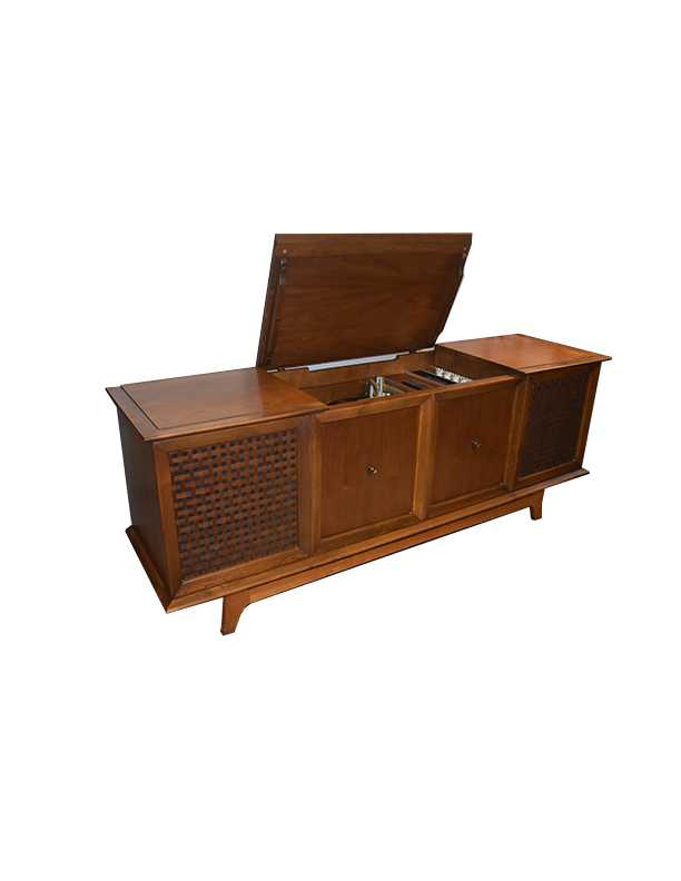 Mid Century Sears Silverstone Record Player/AM/FM Radio Console | eBay