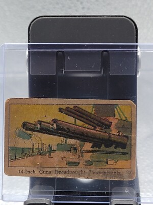 1920 W545 WWI Scene Strip 14-Inch Guns Dreadnought Pennsylvania #87! | eBay