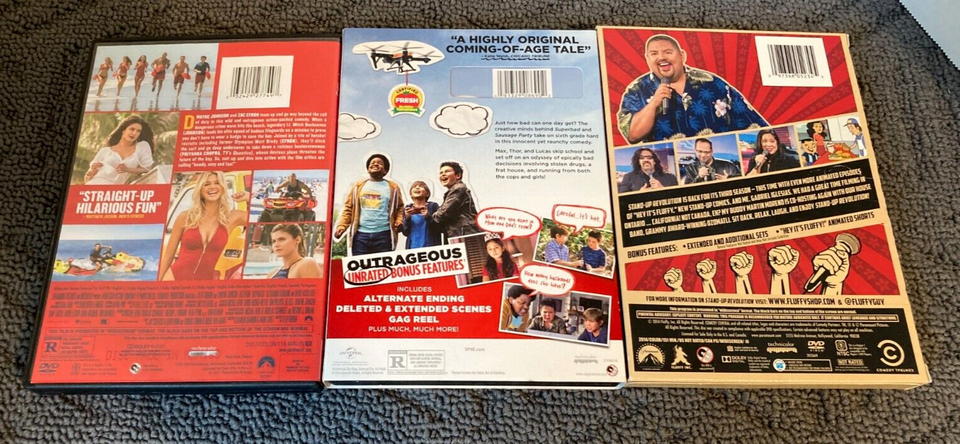 Comedy Movies DVDs, rated R and Unrated, Lot of 12, pre-owned, not ...