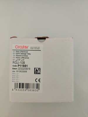 Rele Diferencial Circutor RGU-10B P11951 | eBay