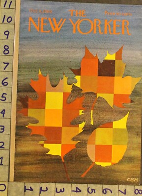 1969 NEW YORKER VINTAGE COVER MARTIN FALL LEAF AUTUMN SEASON NYM27 | eBay