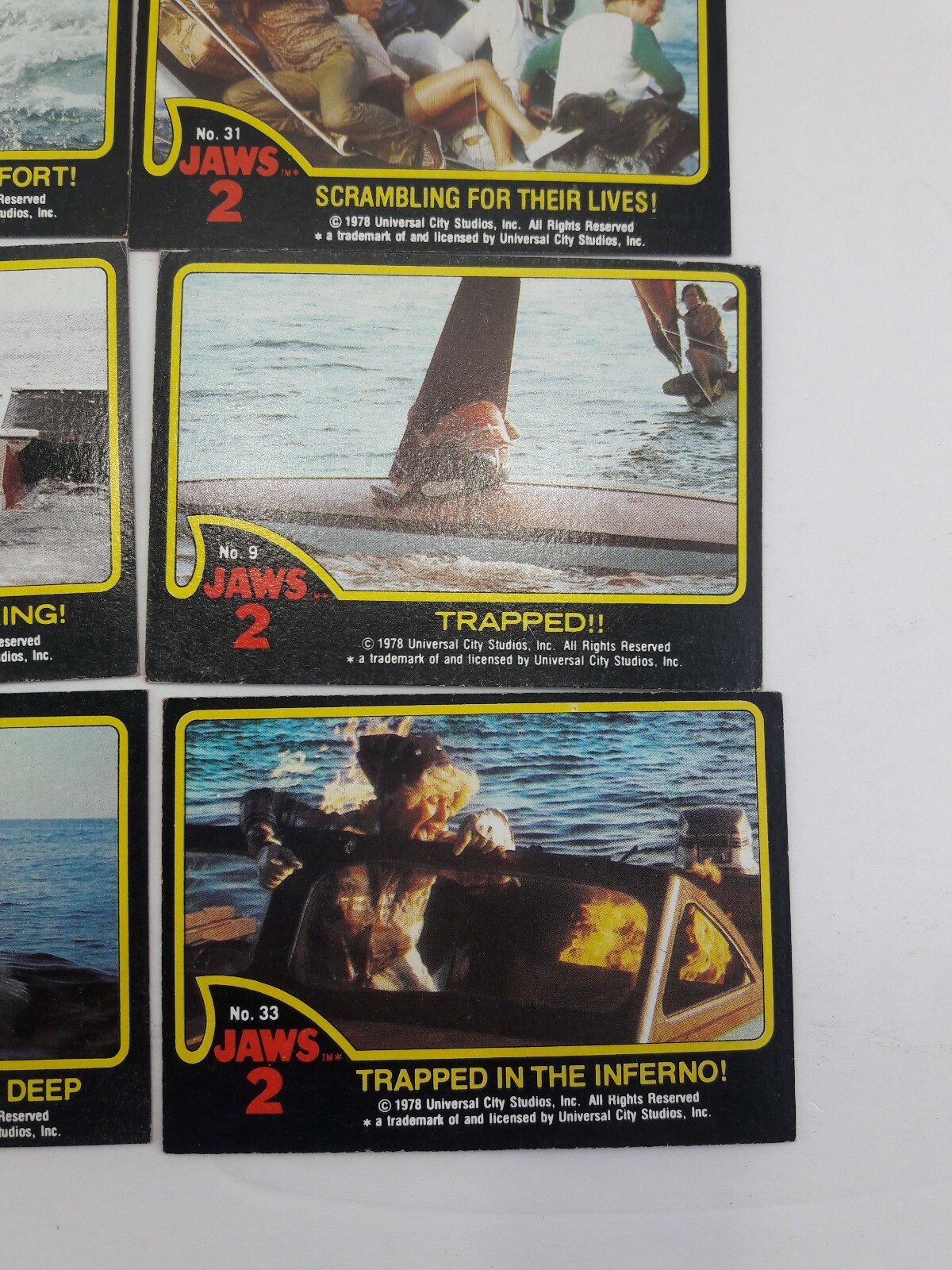 1978 Topps JAWS 2 Trading Card Lot 12 cards | eBay