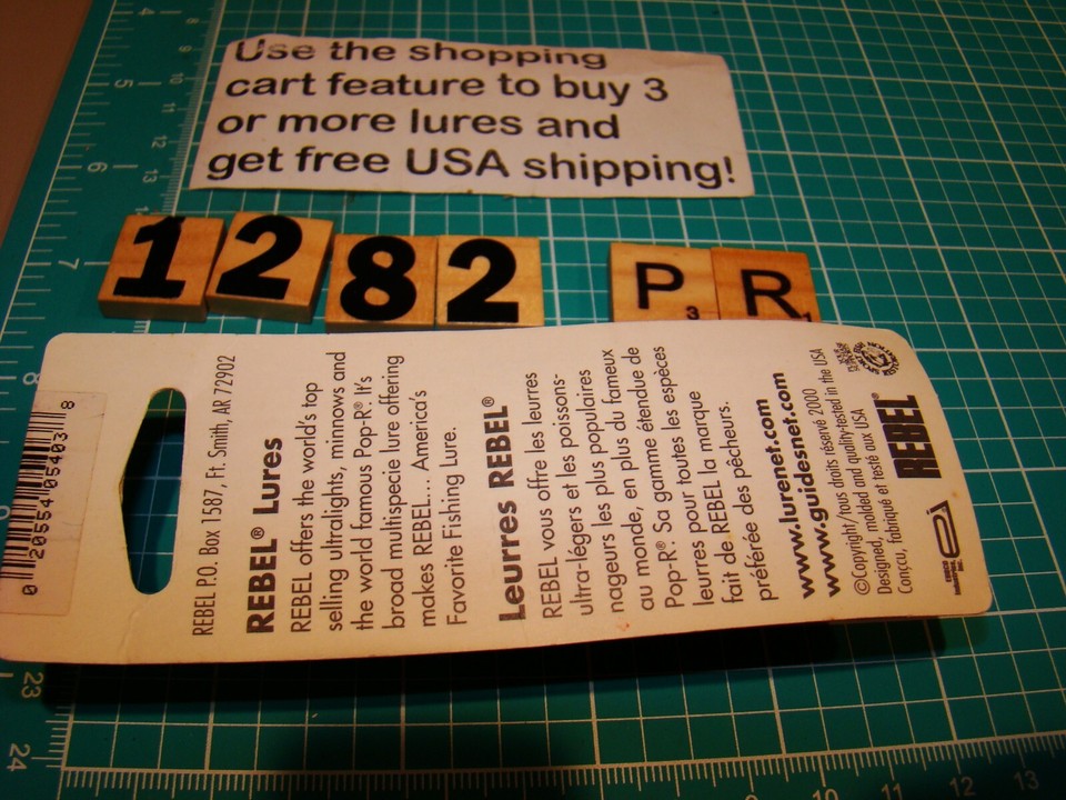 V1282 PR RARE REBEL BUMBLE BUG FISHING LURE W BOX NIB NOC | eBay