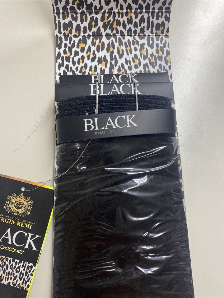 REMI_CHOCOLATE_VIRGIN_REMI_BLACK_100%_HUMAN_HAIR_Weave_10S"_#1B ...
