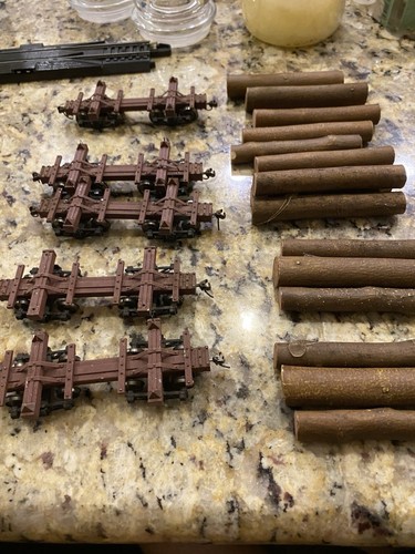 5 Bachmann 27391 On30 Scale Skeleton Log Car Set with Logs | eBay