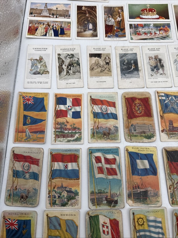 Large Tobacco & Cigarette Card Lot from Early 1900s approximately 90 ...