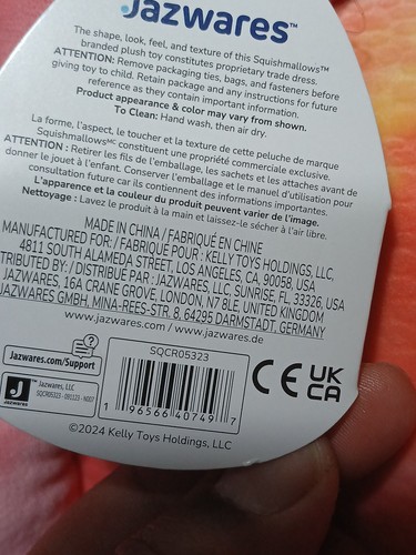 Squishmallow Trinity the Tie Dye Triceratops 16" New | eBay