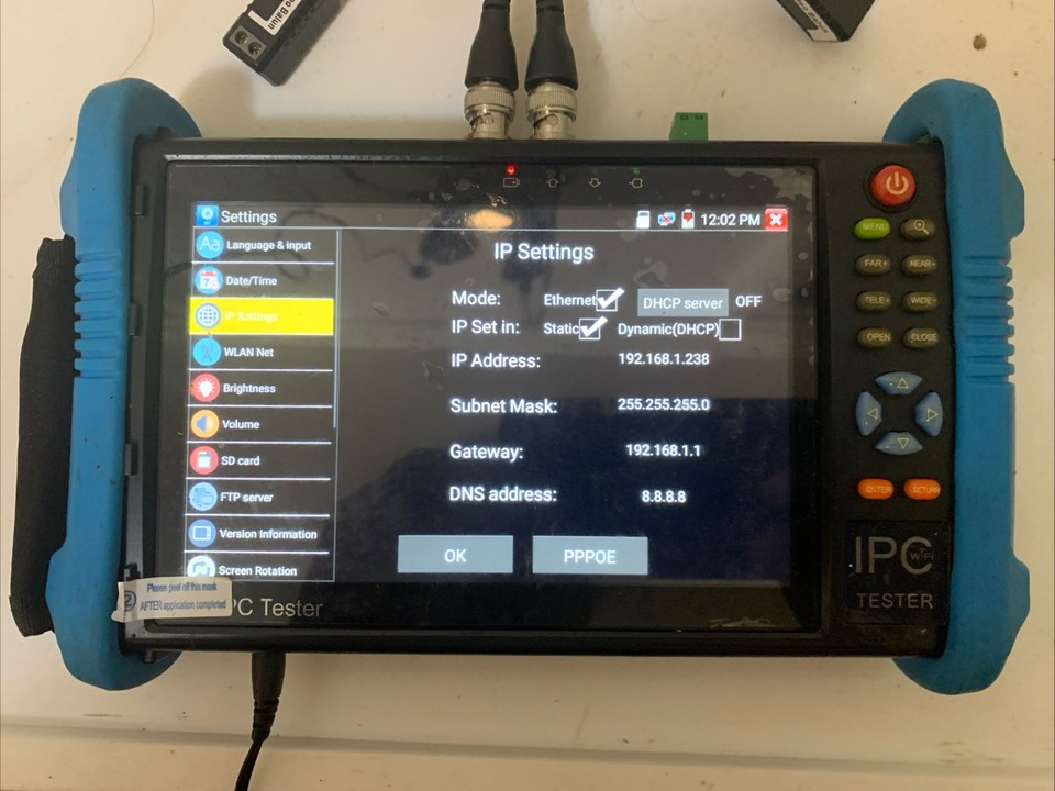 IPC IP7TM IP Camera Tester. Model 1:IP7TM2. S/N: 20210A5239239818. Used ...