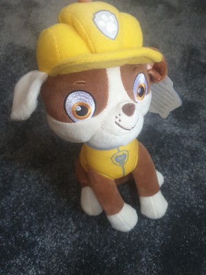 Paw Patrol Soft Toy, Paw Patrol Rubble, Sitting Down 29cm Tall. | eBay