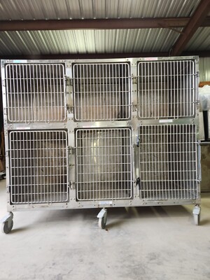 Shor-line Cages; 6ft Wide, 6 Cage Mobile - Veterinary - Groomer | eBay
