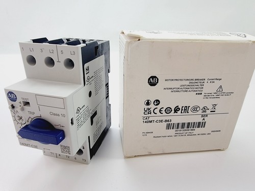 Allen Bradley 140MT-C3E-B63 4-6.3A MPCB Frame Size C New In Box AB ...