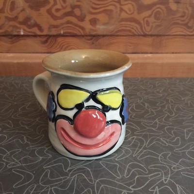Vintage Art Pottery Clown Mug Made in Wales | eBay
