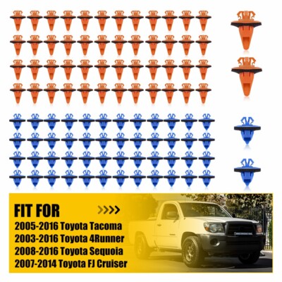 100pcs Fender Flare Retainer Clips Fits For 2003-2016 Toyota 4Runner ...