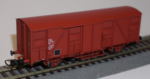 LSM Wagon couvert primeurs à essieux et permaplex (A) ep IV SNCF HO 1/ ...